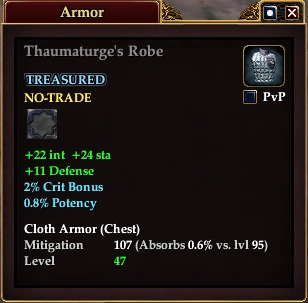 Thaumaturge's Robe | EverQuest 2 Wiki | Fandom