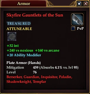 Skyfire Gauntlets of the Sun | EverQuest 2 Wiki | Fandom