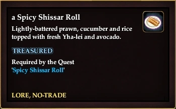 a Spicy Shissar Roll | EverQuest 2 Wiki | Fandom