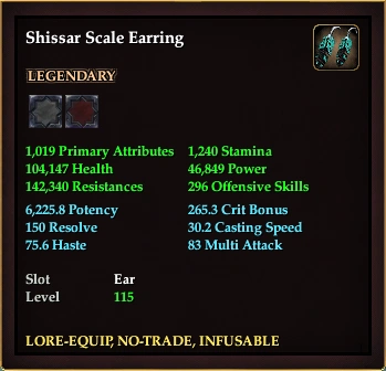 Shissar Scale Earring | EverQuest 2 Wiki | Fandom
