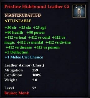 Pristine Hidebound Leather Gi | EverQuest 2 Wiki | Fandom
