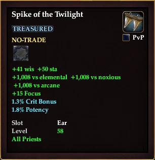Spike of the Twilight | EverQuest 2 Wiki | Fandom