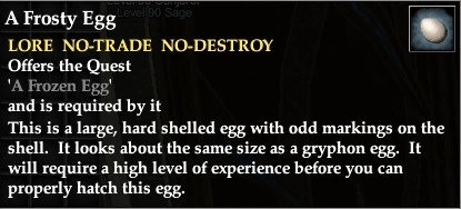 A Frosty Egg | EverQuest 2 Wiki | Fandom