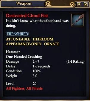 Desiccated Ghoul Fist | EverQuest 2 Wiki | Fandom