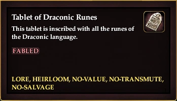 Tablet of Draconic Runes | EverQuest 2 Wiki | Fandom