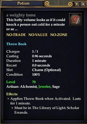 a weighty tome | EverQuest 2 Wiki | Fandom