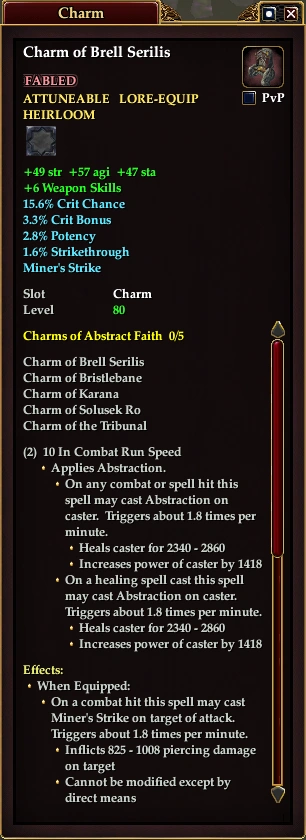 Charm of Brell Serilis | EverQuest 2 Wiki | Fandom