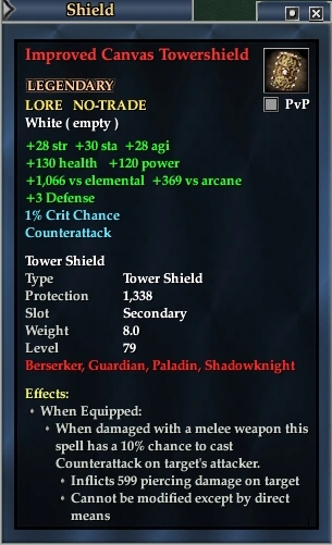 Improved Canvas Towershield | EverQuest 2 Wiki | Fandom