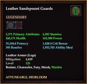 Leather Sandspount Guards | EverQuest 2 Wiki | Fandom