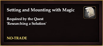 Setting and Mounting With Magic | EverQuest 2 Wiki | Fandom