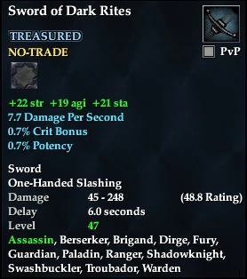 Sword of Dark Rites | EverQuest 2 Wiki | Fandom