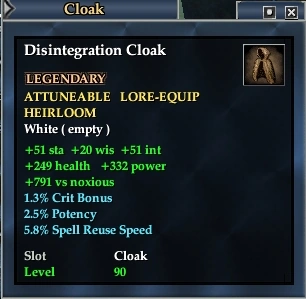 Disintegration Cloak | EverQuest 2 Wiki | Fandom