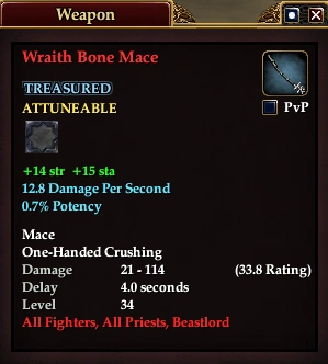 Wraith Bone Mace | EverQuest 2 Wiki | Fandom