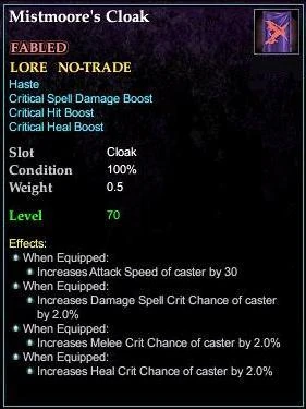Mistmoore's Cloak | EverQuest 2 Wiki | Fandom