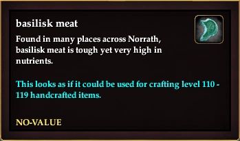 basilisk meat | EverQuest 2 Wiki | Fandom