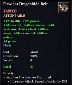 Flawless Dragonhide Belt | EverQuest 2 Wiki | Fandom