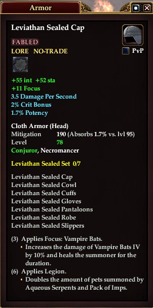 Leviathan Sealed Cap | EverQuest 2 Wiki | Fandom