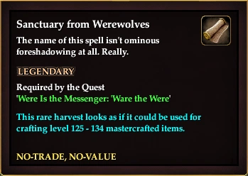 Sanctuary from Werewolves | EverQuest 2 Wiki | Fandom