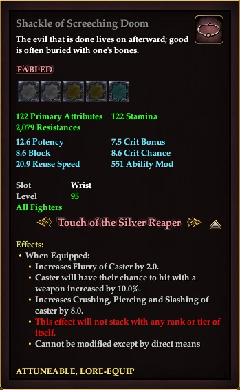 Shackle of Screeching Doom | EverQuest 2 Wiki | Fandom