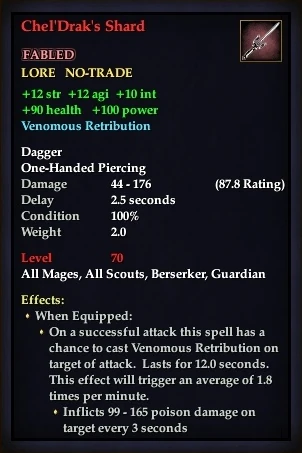 Chel'Drak's Shard | EverQuest 2 Wiki | Fandom