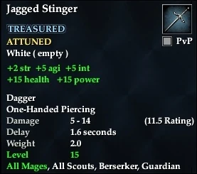Jagged Stinger | EverQuest 2 Wiki | Fandom