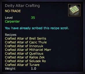 Deity Altar Crafting | EverQuest 2 Wiki | Fandom