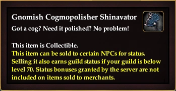 Gnomish Cogmopolisher Shinavator | EverQuest 2 Wiki | Fandom