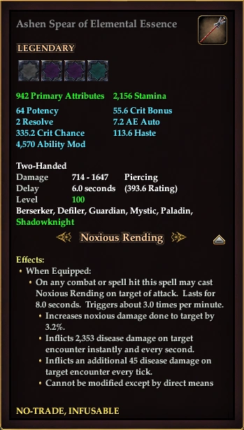 Ashen Spear of Elemental Essence | EverQuest 2 Wiki | Fandom