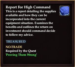 Report for High Command | EverQuest 2 Wiki | Fandom
