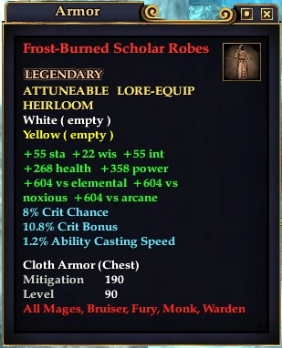 Frost-Burned Scholar Robes | EverQuest 2 Wiki | Fandom