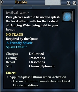 festival water | EverQuest 2 Wiki | Fandom