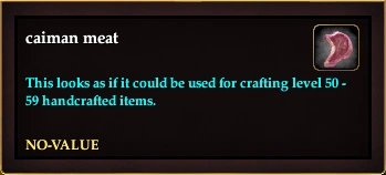 caiman meat | EverQuest 2 Wiki | Fandom