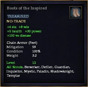 Boots of the Inspired | EverQuest 2 Wiki | Fandom