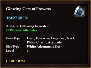 Glowing Gem of Prowess | EverQuest 2 Wiki | Fandom