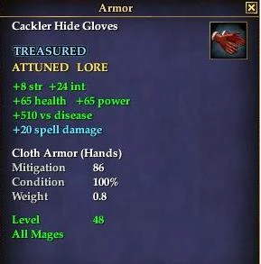 Cackler Hide Gloves | EQ2Classic Wiki | Fandom