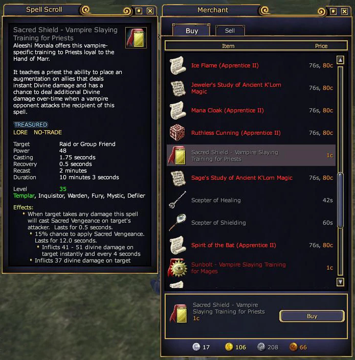 Sacred Shield | EQ2Classic Wiki | Fandom