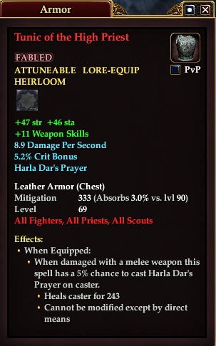 Tunic of the High Priest | EQ2Classic Wiki | Fandom