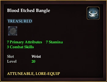 Blood Etched Bangle | EQ2Classic Wiki | Fandom