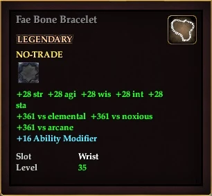 Fae Bone Bracelet | EQ2Classic Wiki | Fandom