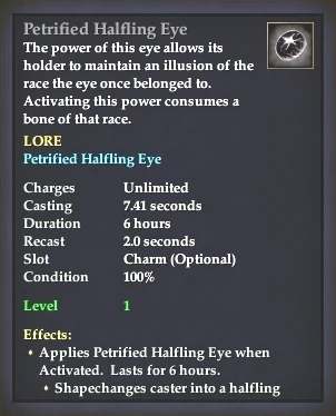 Petrified Halfling Eye | EQ2Classic Wiki | Fandom