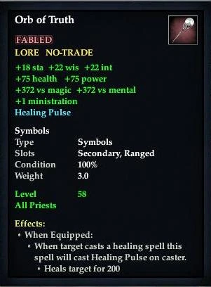 Orb of Truth | EQ2Classic Wiki | Fandom