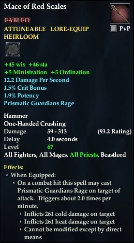 Mace of Red Scales | EQ2Classic Wiki | Fandom
