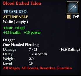 Blood Etched Talon | EQ2Classic Wiki | Fandom
