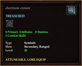 Electrum censer | EQ2Classic Wiki | Fandom