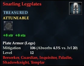 Snarling Legplates | EQ2Classic Wiki | Fandom