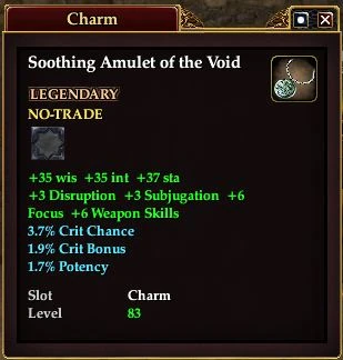 Soothing Amulet of the Void (Level 80) | EQ2Classic Wiki | Fandom