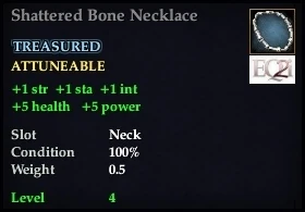 Shattered Bone Necklace | EQ2Classic Wiki | Fandom