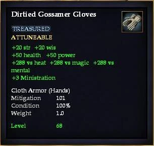 Dirtied Gossamer Gloves | EQ2Classic Wiki | Fandom