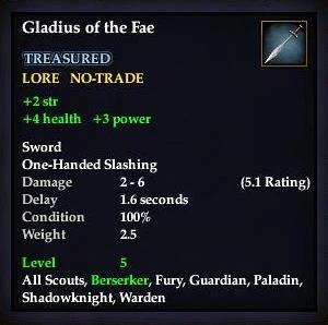 Gladius of the Fae | EQ2Classic Wiki | Fandom