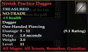 Neriak Practice Dagger | EQ2Classic Wiki | Fandom